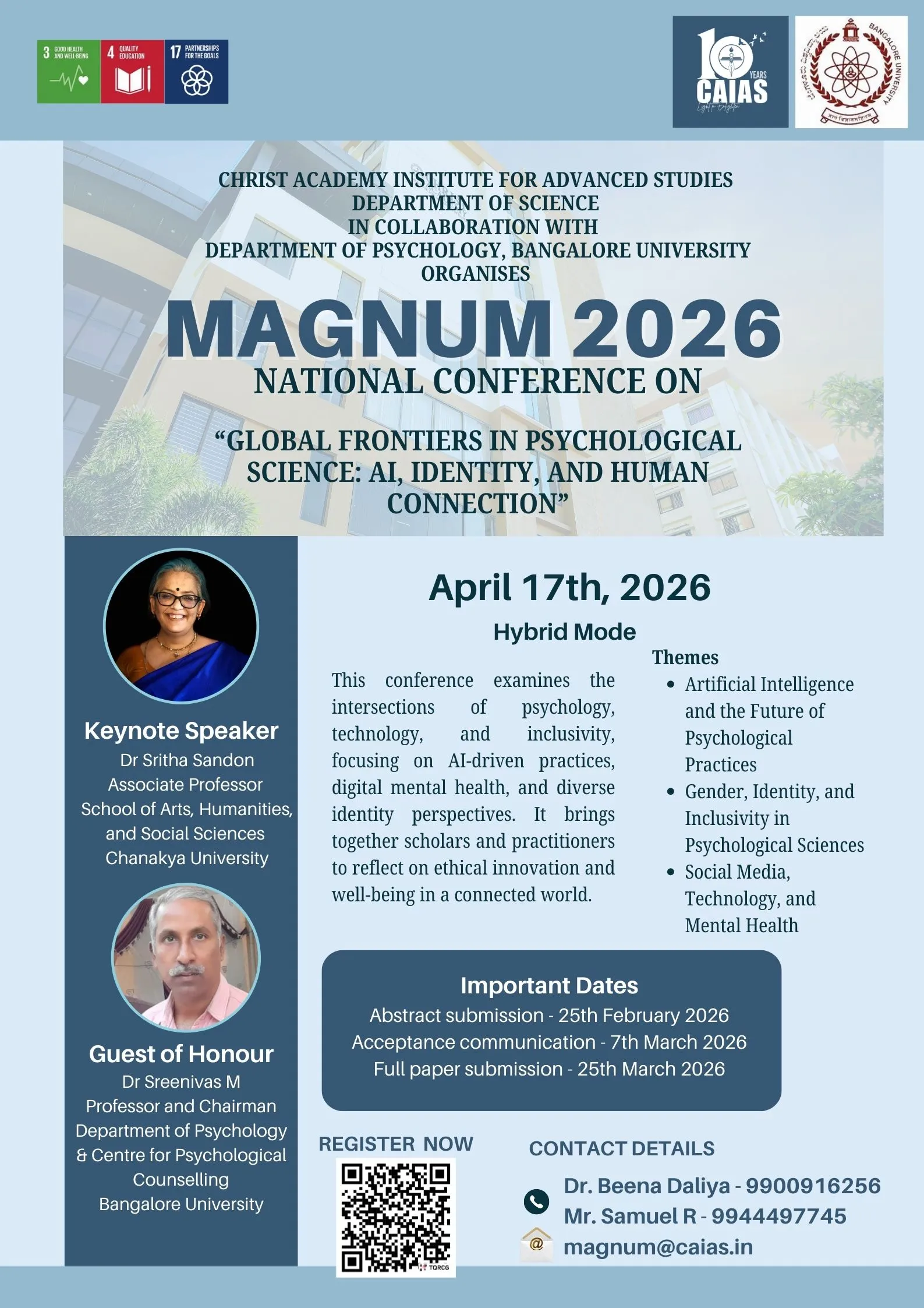 MAGNUM 2026: National Conference on Psychological Science & AI - CAIAS